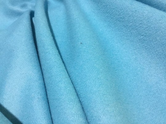 NEW High Class Light Blue Turquoise Wool Fabric - Etsy