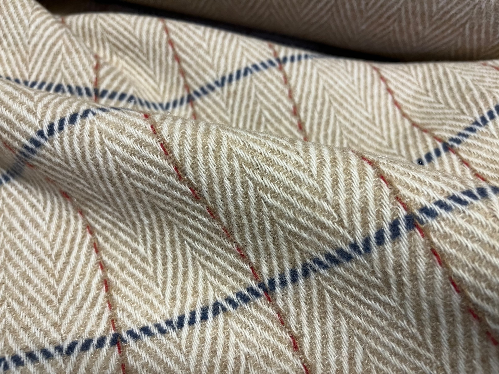 NEW High Class Wool Herringbone Check Fabric - Etsy
