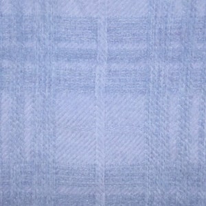 NEW High Class Light Blue Wool Check Lurex Fabric - Etsy