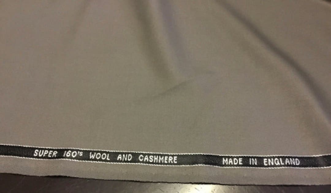 NEW High Class Super 160’s Wool and Cashmere Suiting Fabric Made in ...