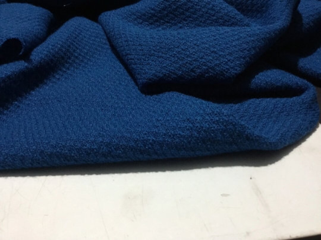 NEW High Class Couture Blue 100% Wool Fabric Made in England - Etsy