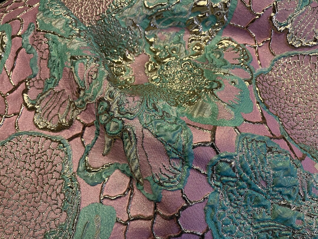 NEW High Class Brocade Cloque Lurex Fabric - Etsy