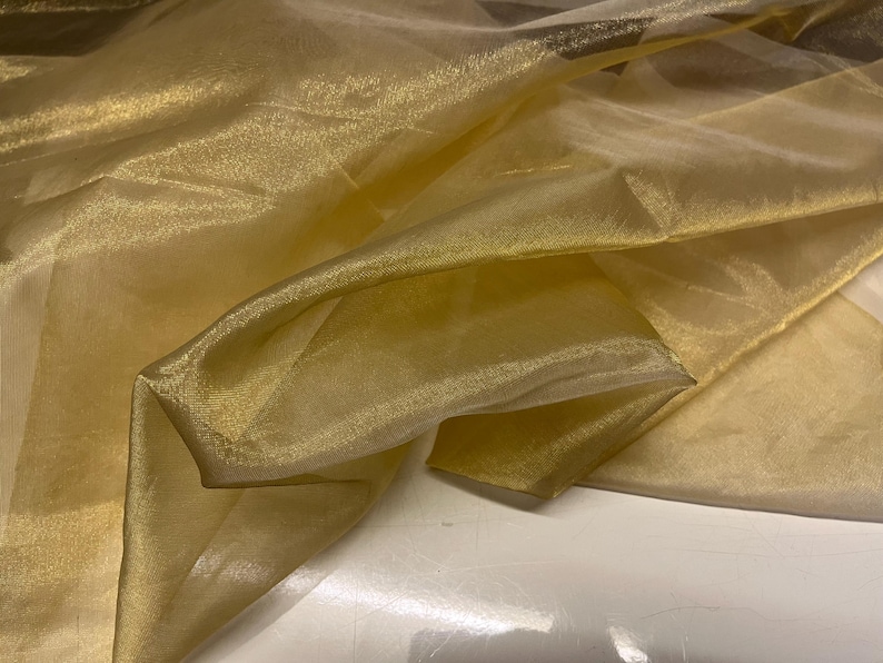 NEW High Class Metallic Gold Silk Organza Fabric - Etsy
