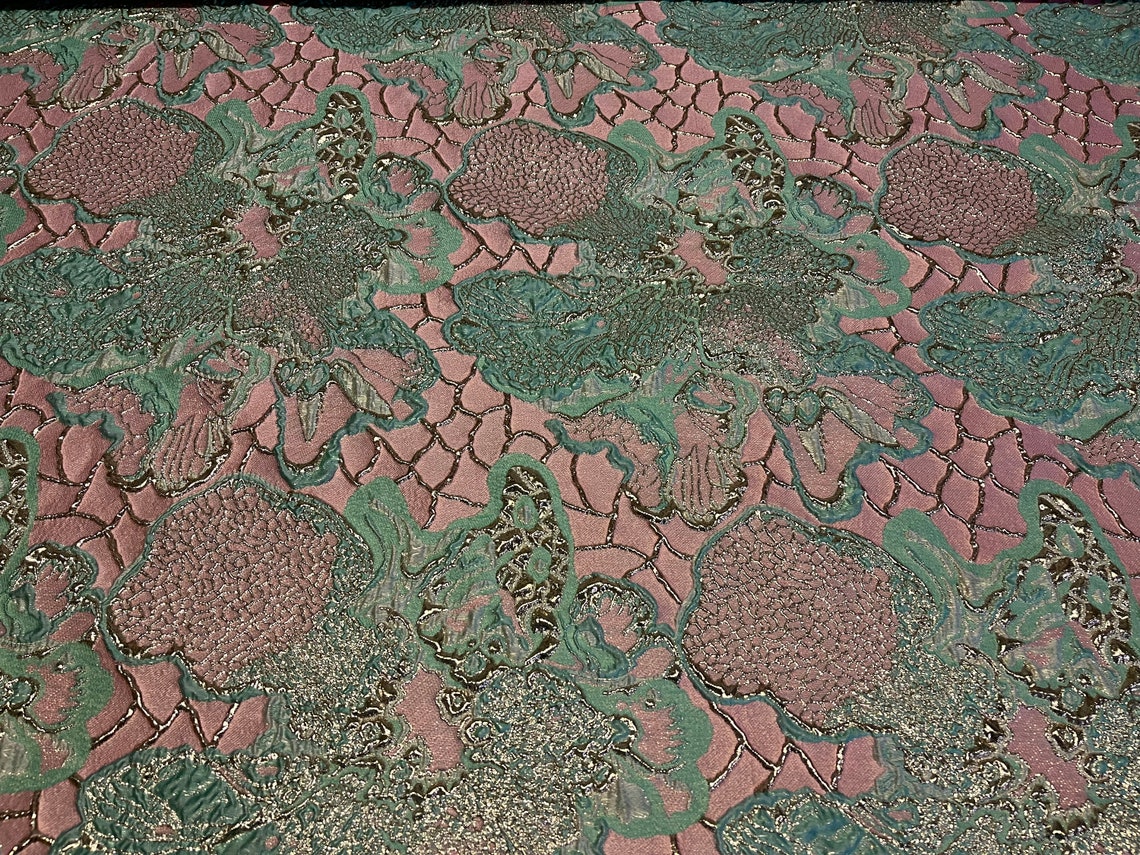 NEW High Class Brocade Cloque Lurex Fabric - Etsy