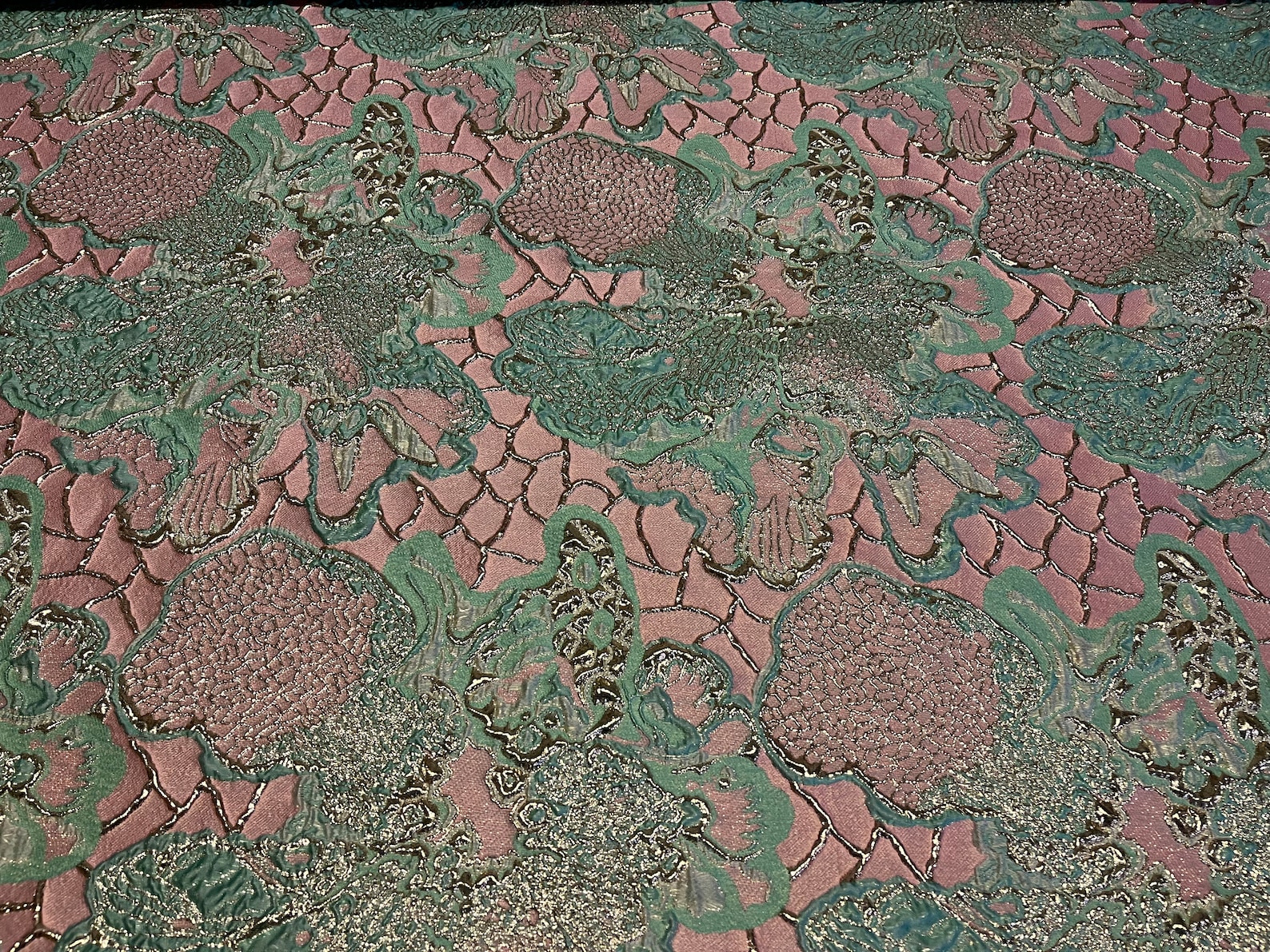 NEW High Class Brocade Cloque Lurex Fabric - Etsy