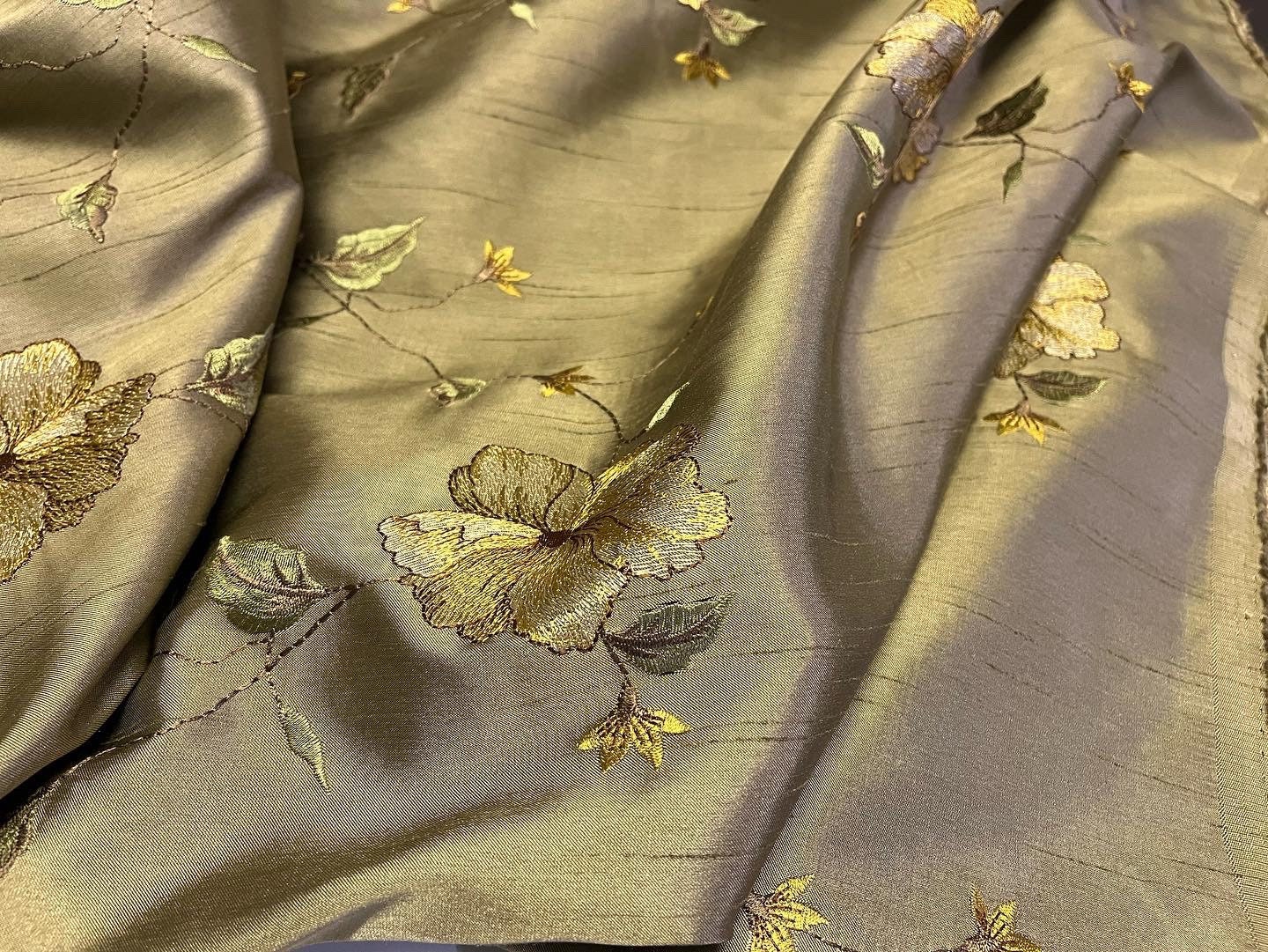 NEW High Class Embroidered Floral Fabric - Etsy