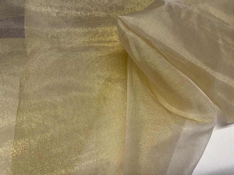 NEW High Class Metallic Gold Silk Organza Fabric - Etsy