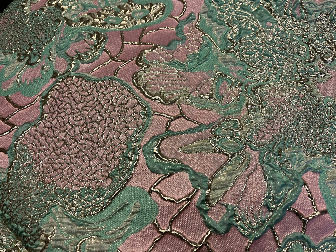 NEW High Class Brocade Cloque Lurex Fabric - Etsy