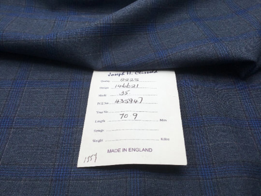 NEW High Class Wool Suiting Made in England Check Fabric by Joseph H ...