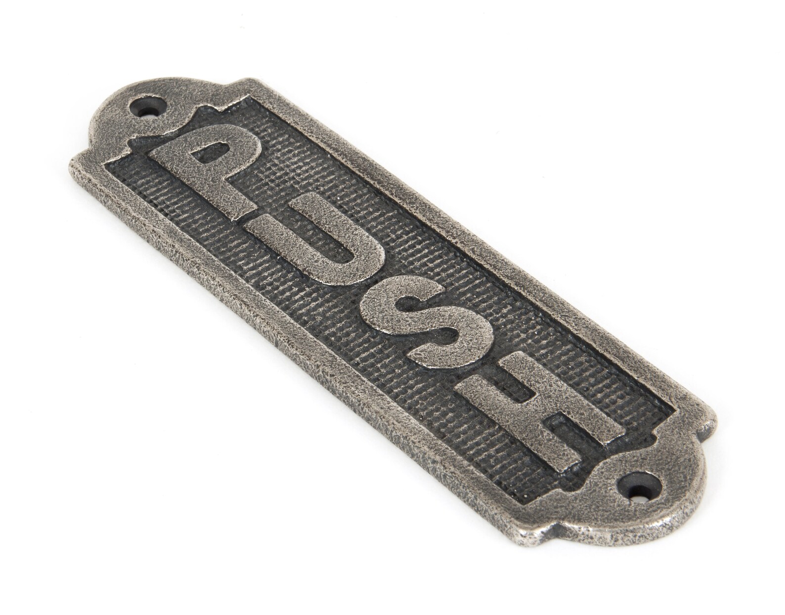 Push and Pull Sign Raised Lettering Antique Pewter Plaques - Etsy