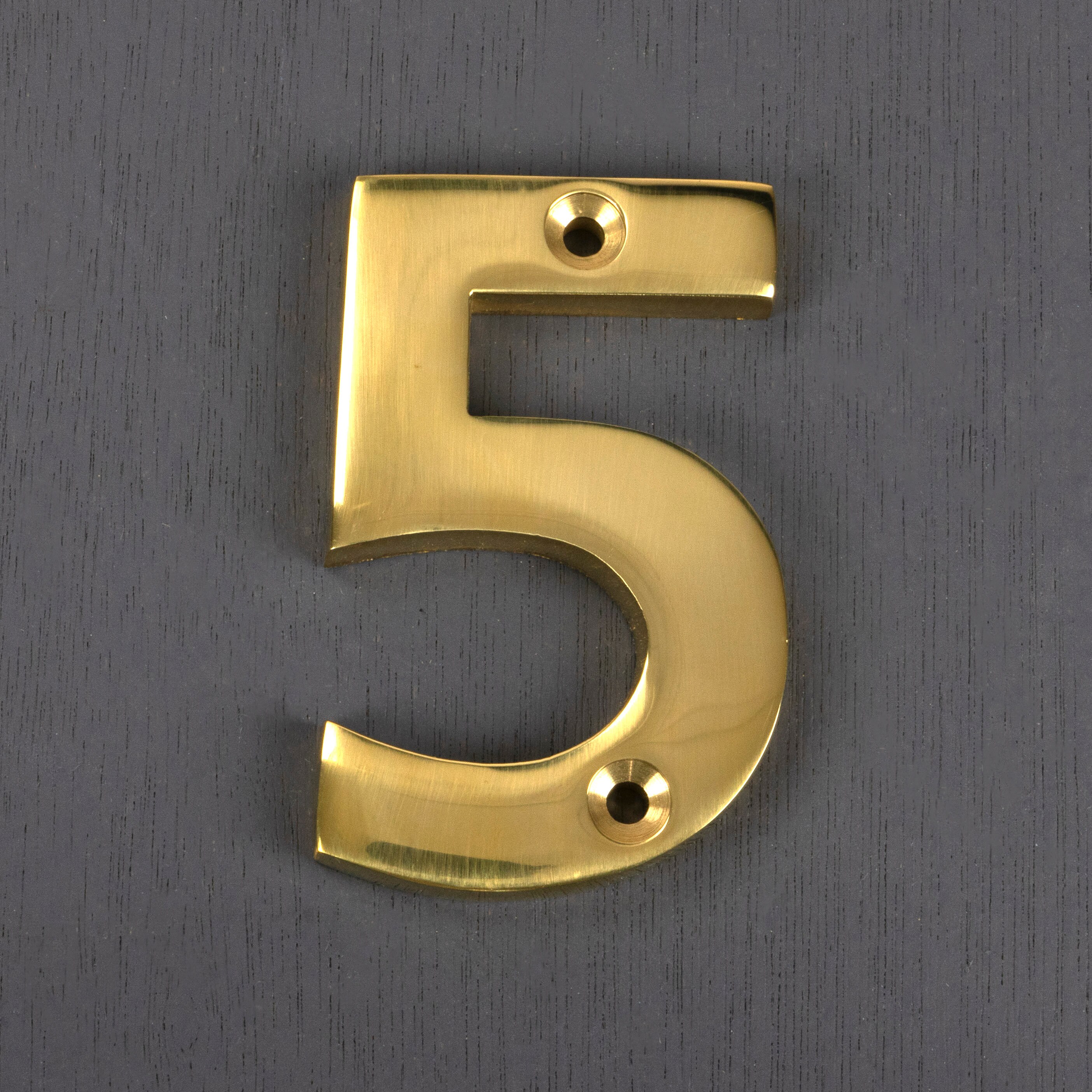 Polished Brass Door Numbers for Front Door 0 - 9 - Etsy UK