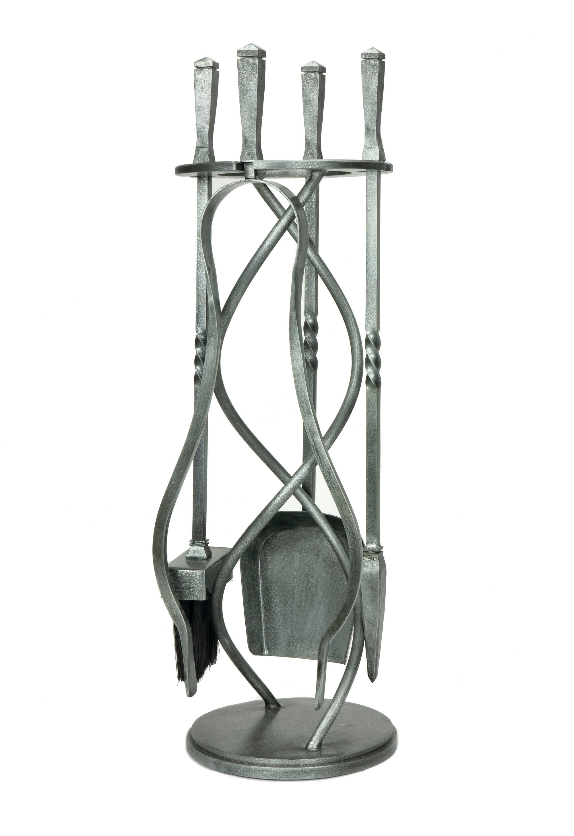 Spiral Fireside Log Burner Companion Set - Avon and Hinton Tools - Matt ...