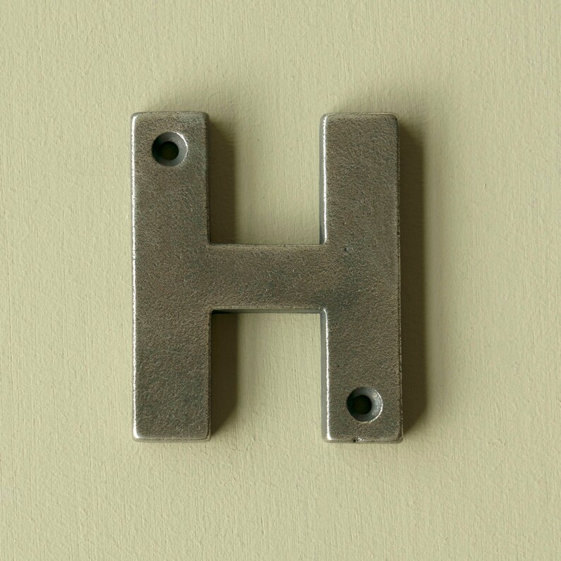 Antique Pewter House Door Letters for Front Door A - Z Grey Front Door ...