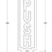 Push and Pull Sign Raised Lettering Antique Pewter Plaques - Etsy