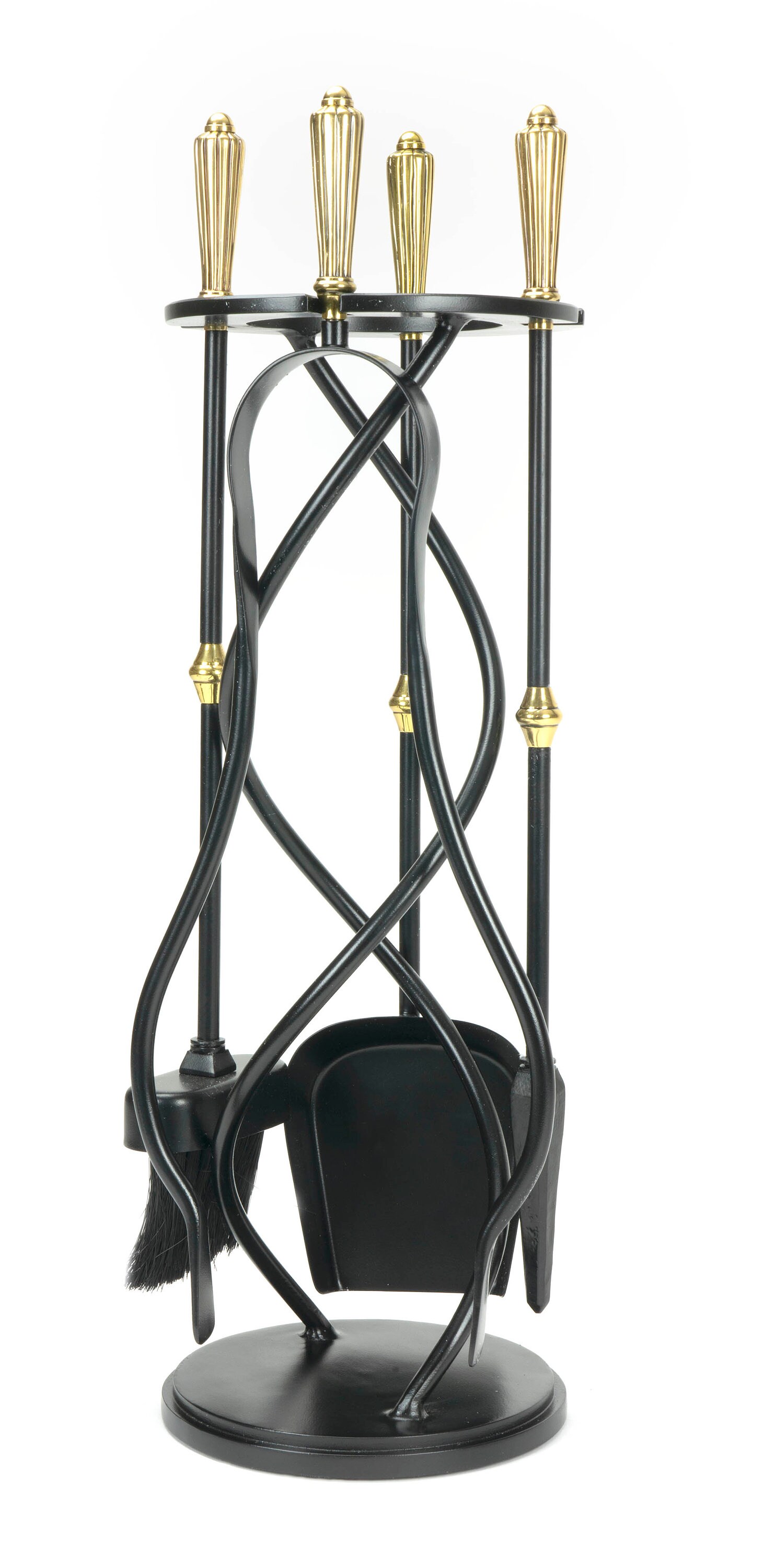 Spiral Fireside Log Burner Companion Set - Avon and Hinton Tools - Matt ...