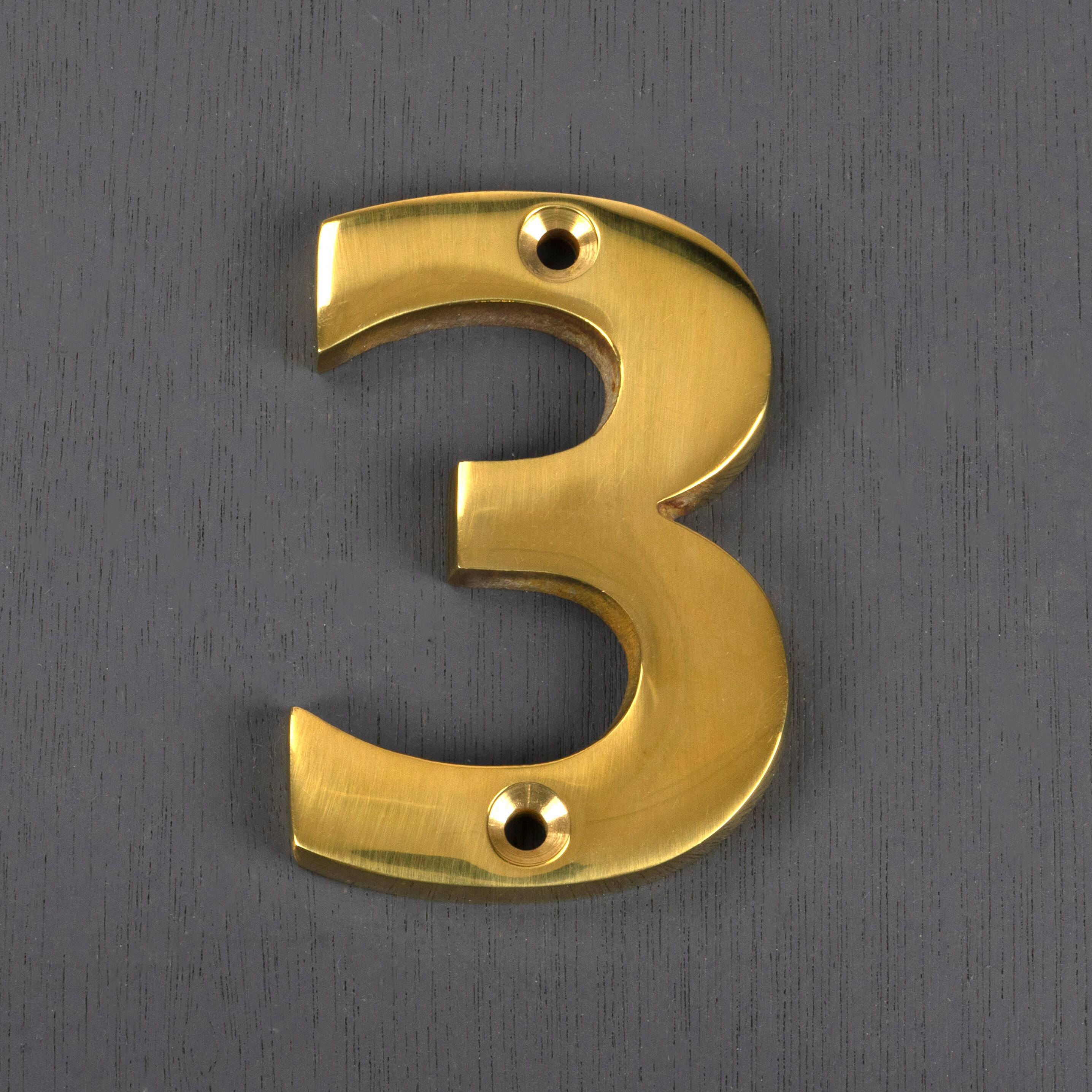 Polished Brass Door Numbers for Front Door 0 - 9 - Etsy UK