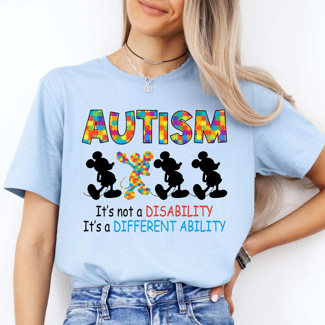 Disney Autism It's Not a Disability, It's a Different Ability Shirt ...