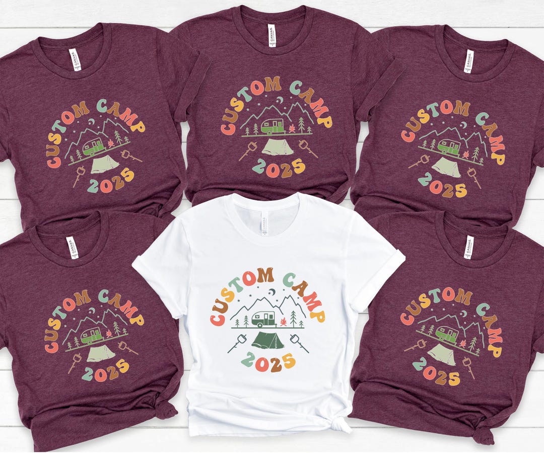 Custom Camp Shirt: Personalized Camping Reunion T-shirt - Etsy