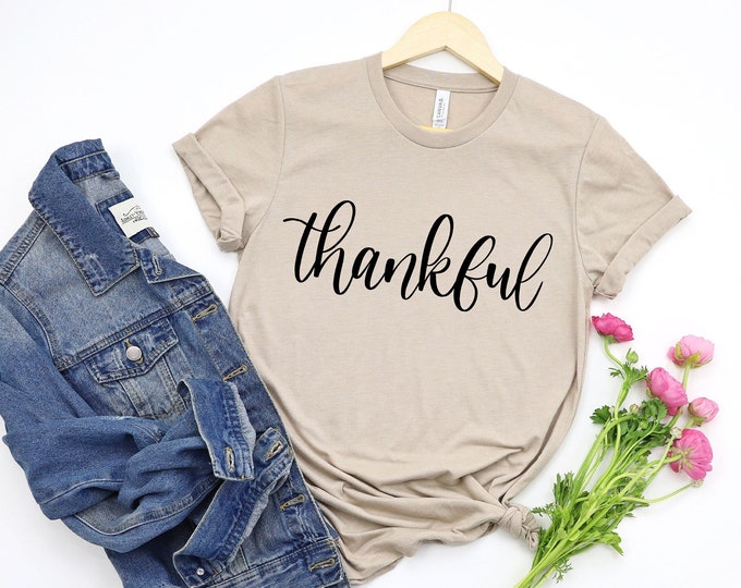 Grateful Shirt, Thankful Fall, Fall Shirt, Thankful Family Shirts ...