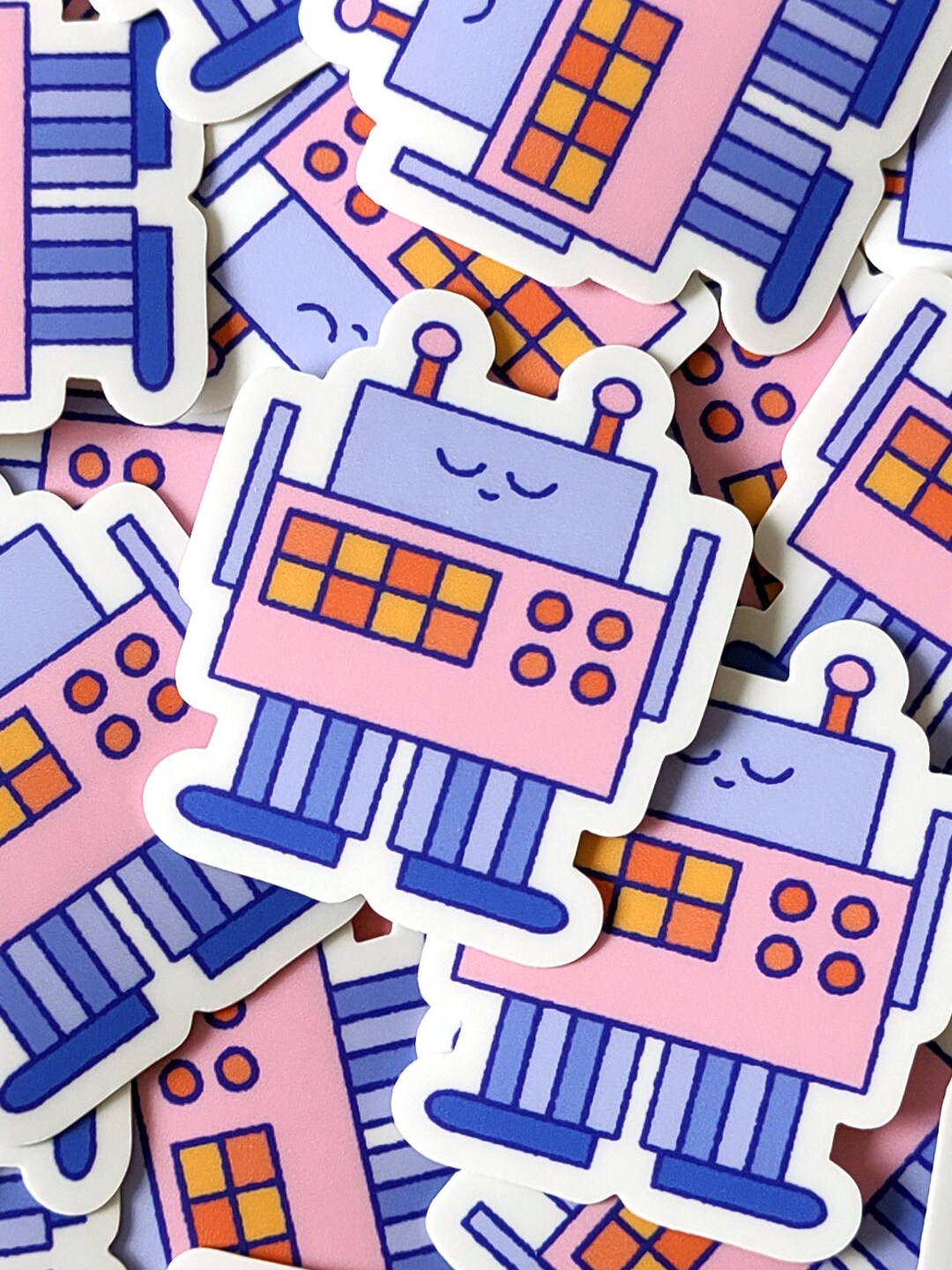 Robot Sticker cute Robots Robot Friend Beep Boop - Etsy