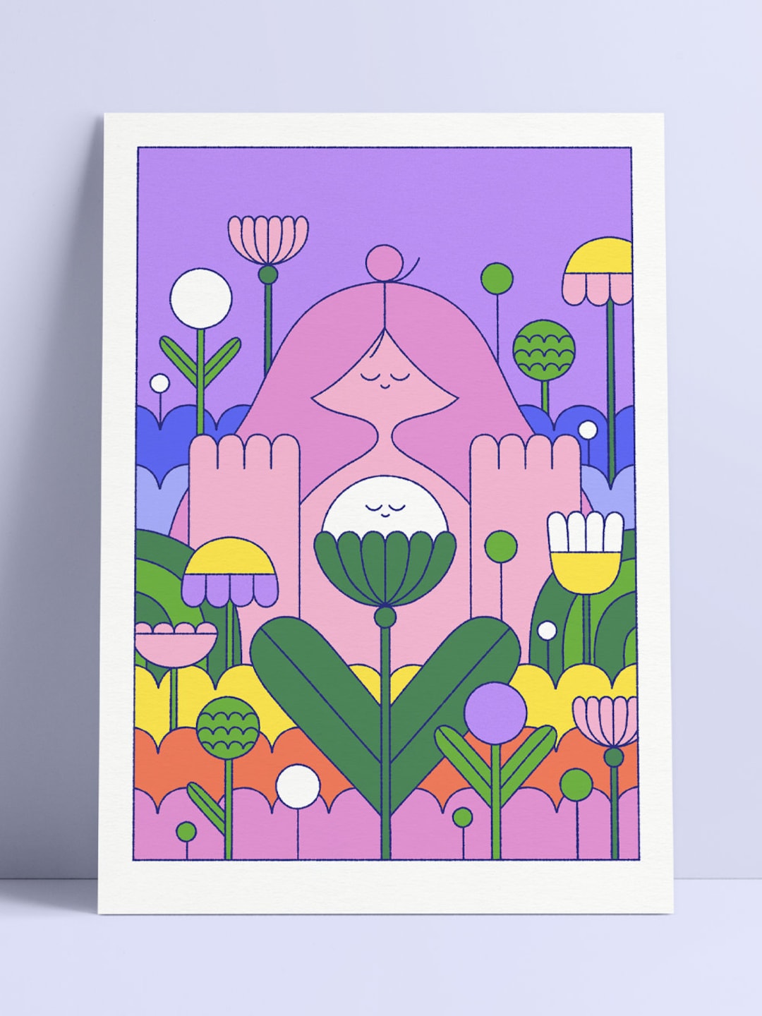 In the Flowers A4 Art Print - Etsy