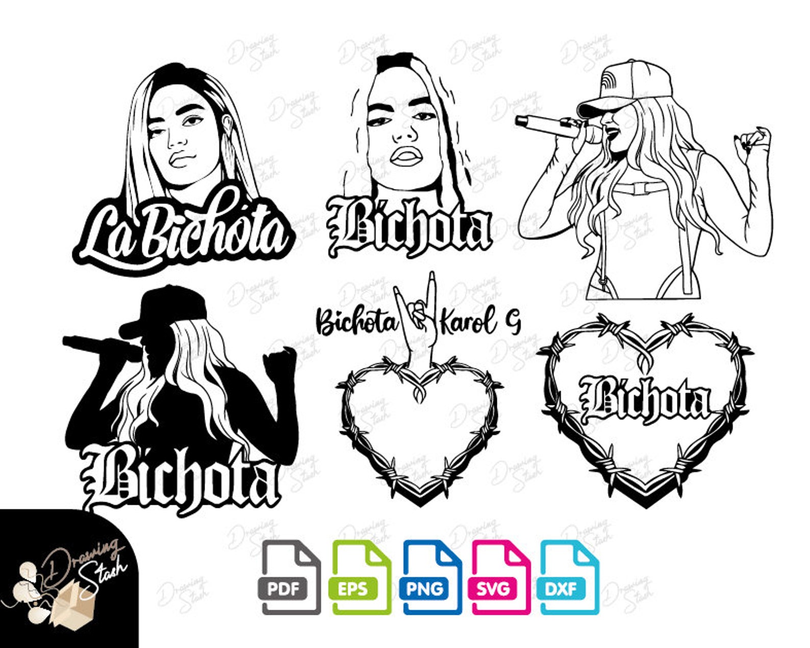 Karol G Svgbichota Svgkarol G Pngkarol Gbichota Heart - Etsy