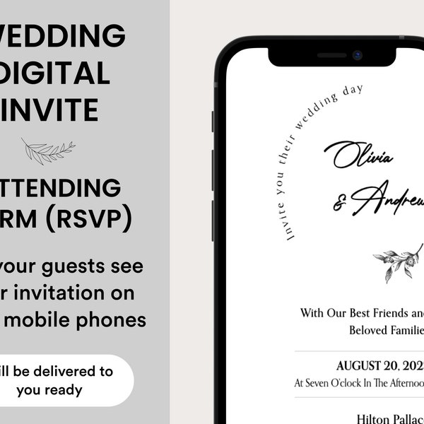 Wedding Animation Website Invitation - Etsy