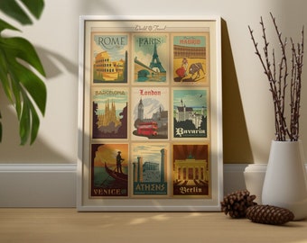 Travel the World Poster - Etsy