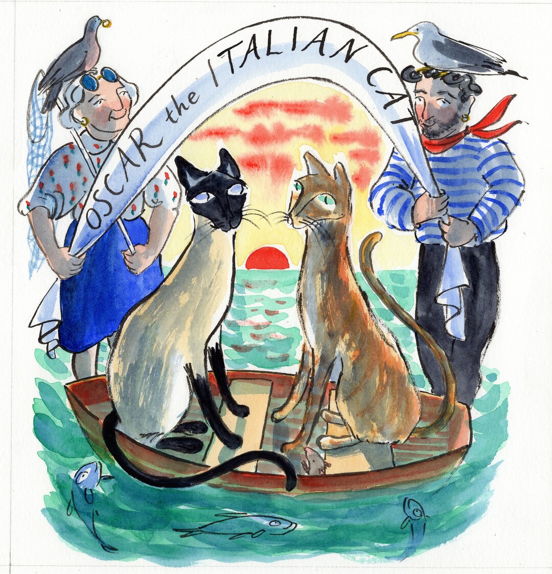 Oscar the Italian Cat - Etsy