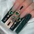XXXL Square Full Bling Press on Nails Swarovski Extra Long Nails Custom ...