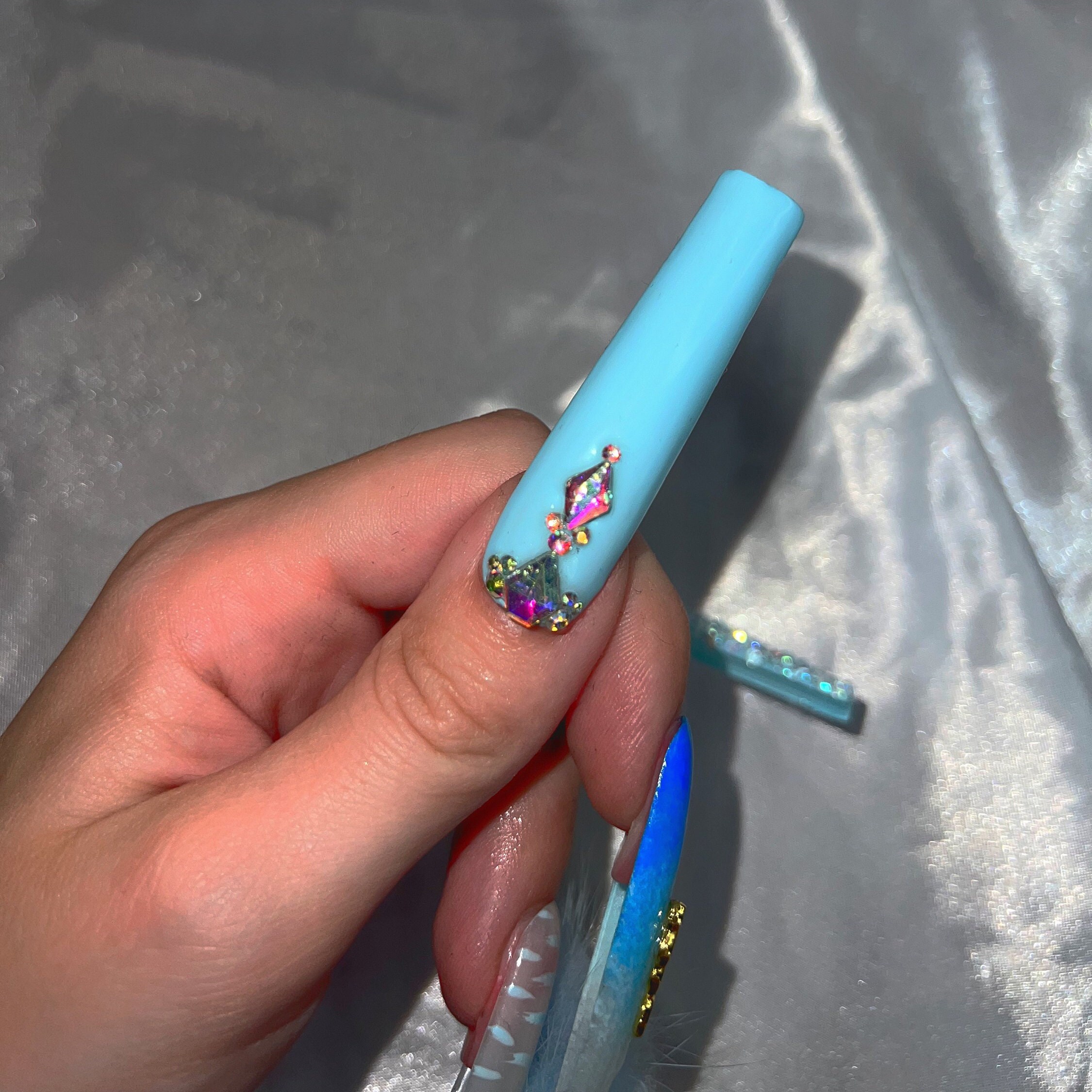 Leo Nails Horoscope Press on Nails Long Leo Birthday Nails - Etsy