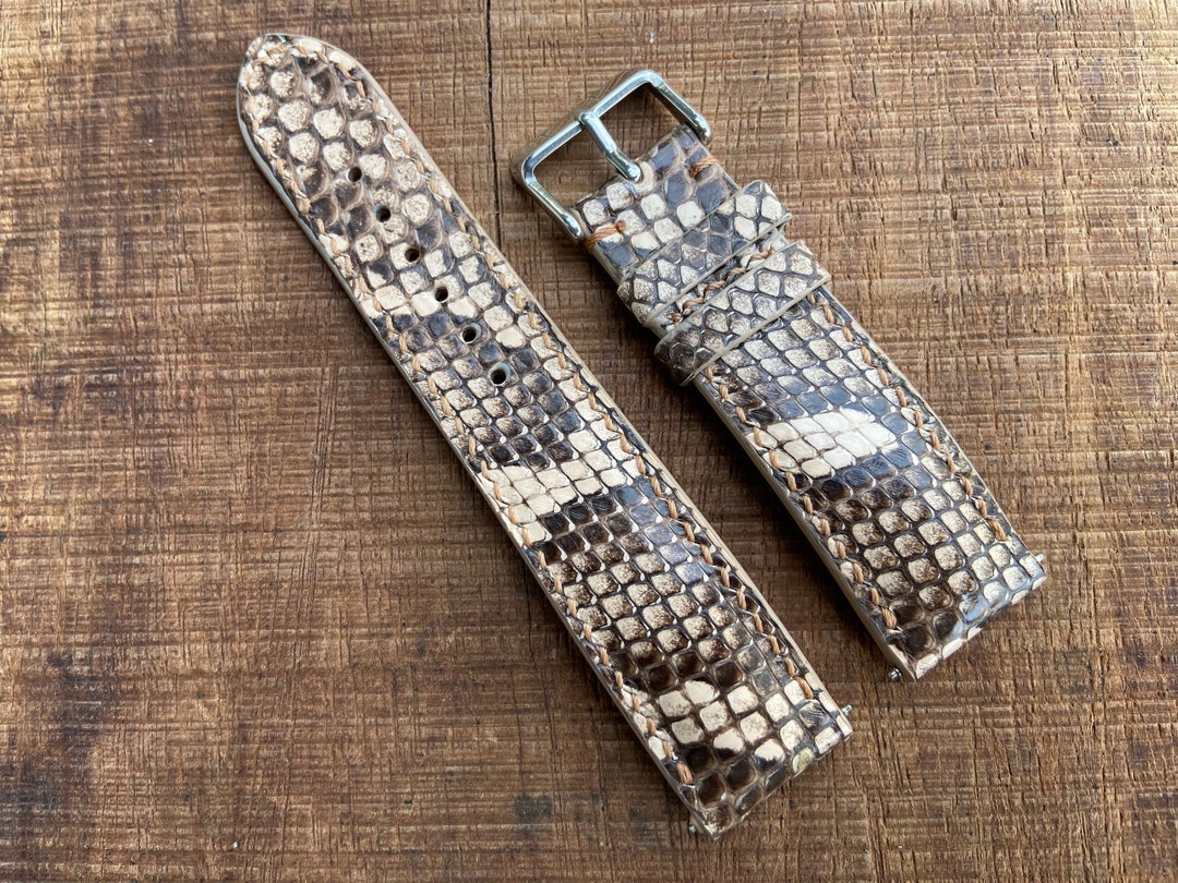 Multi Color Genuine Snake Leather Watch Strap Band, Leather Watch Strap ...