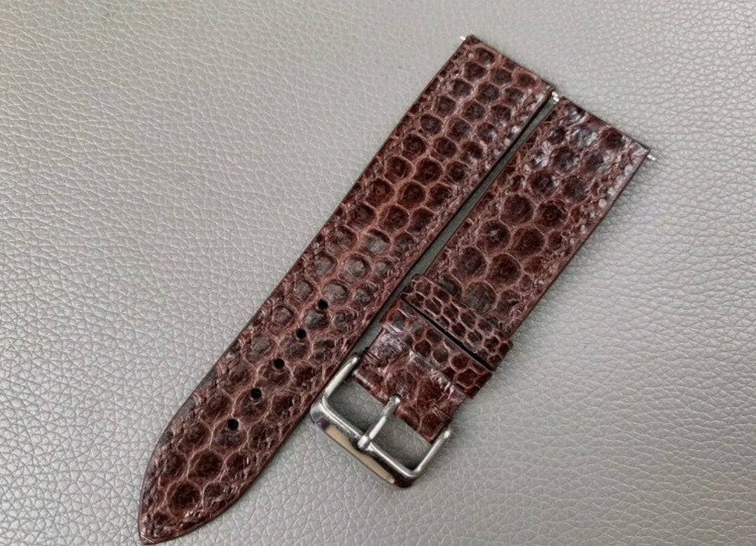 Brown Genuine Snake Leather Watch Strap Band, Leather Watch Strap ...