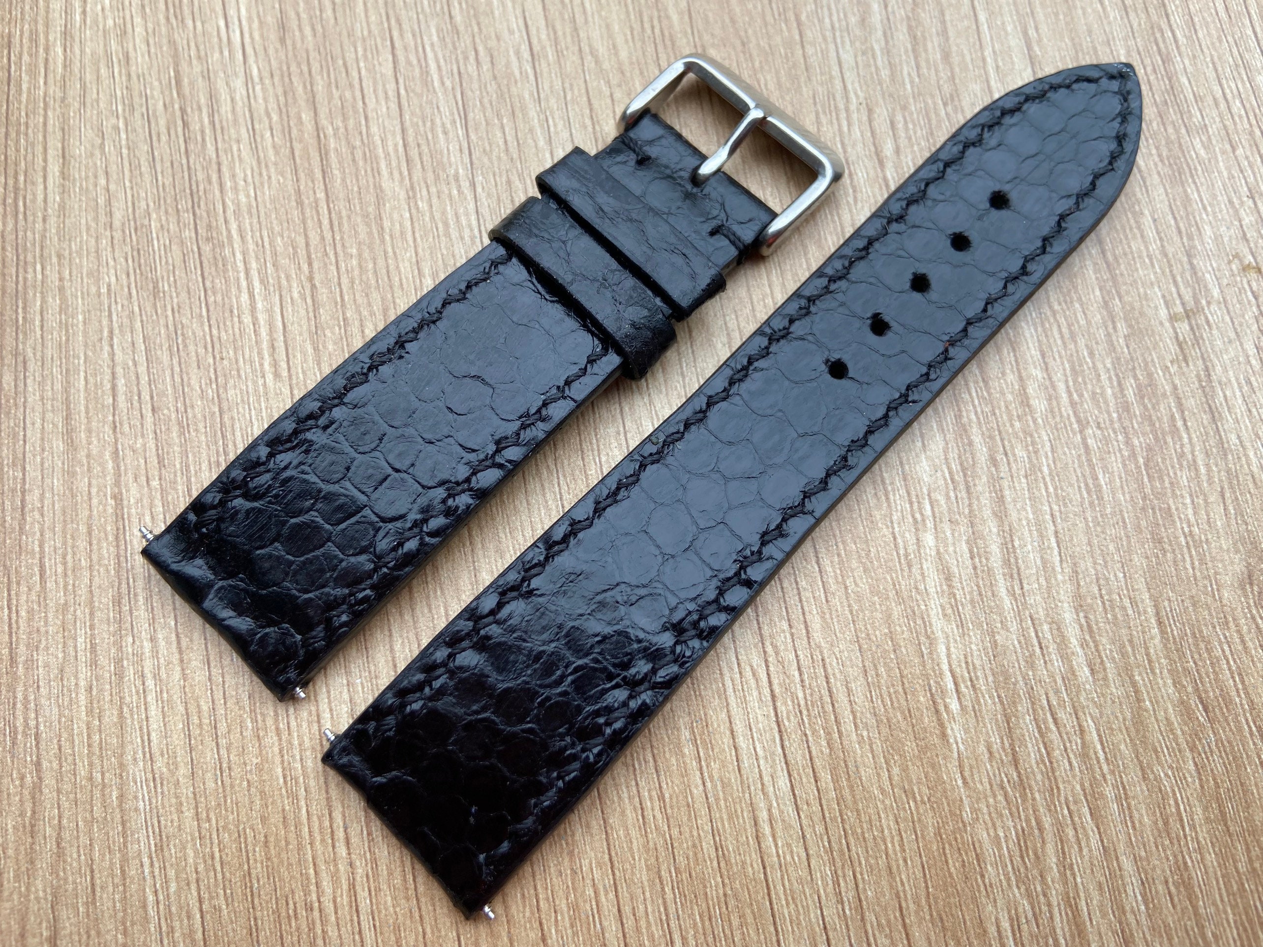 Red Genuine Snake Leather Watch Strap Band Leather Watch - Etsy
