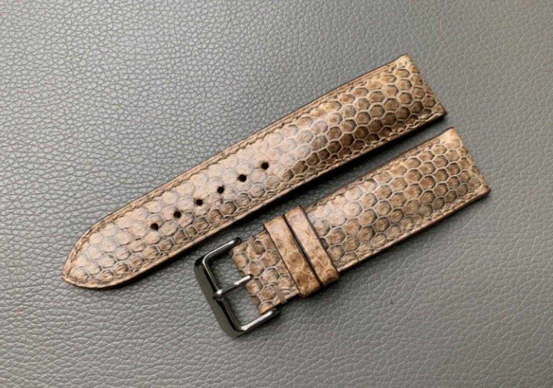 Brown Genuine Snake Leather Watch Strap Band, Leather Watch Strap ...