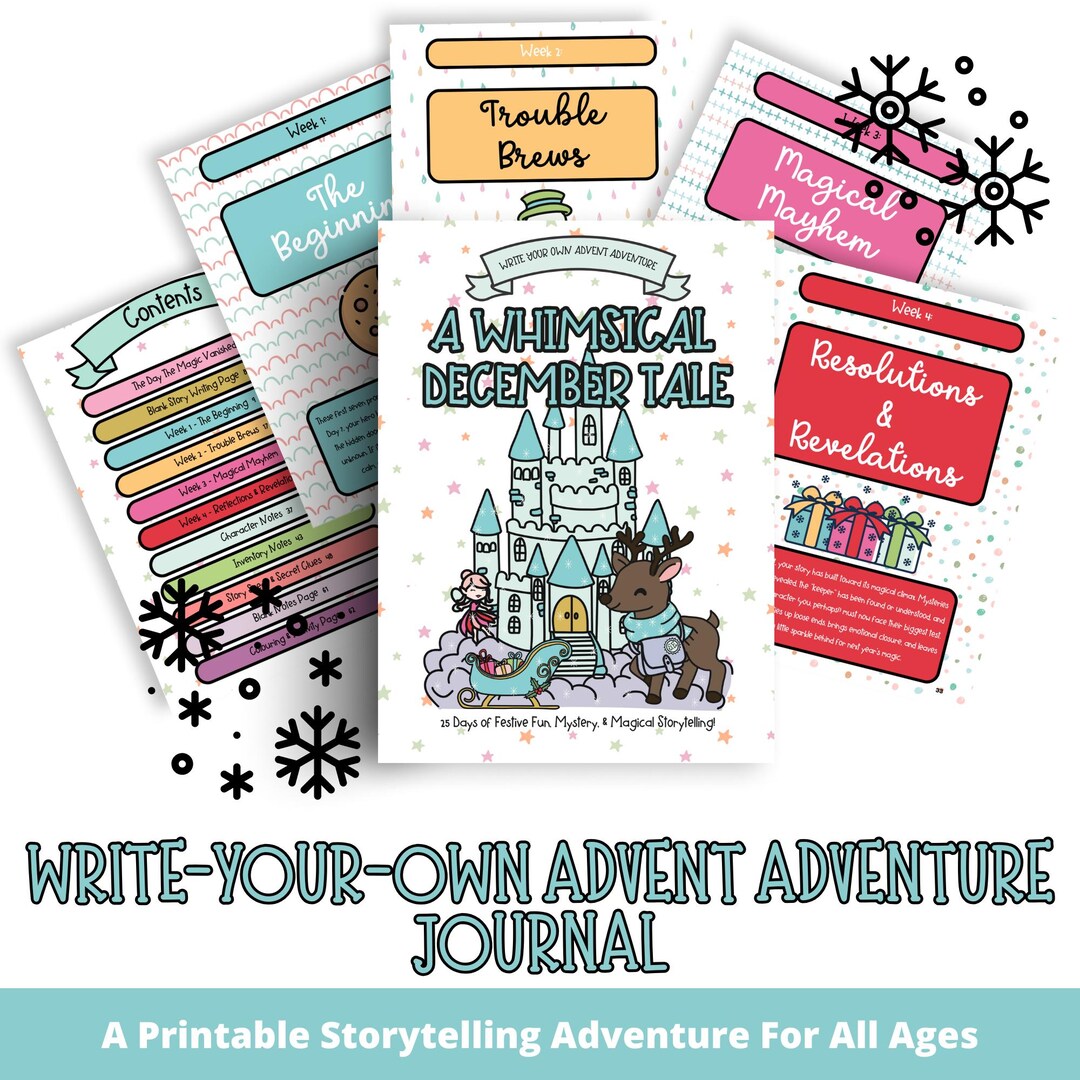 Write Your Own Advent Adventure Journal | Digital Download - Etsy