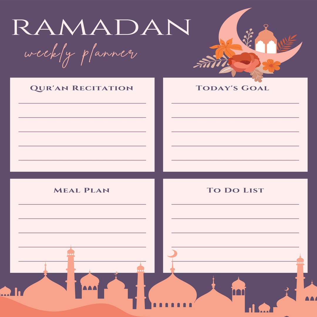 Ramadan Planner | Ramadan Journal | Ramadan Roadmap | Ramadan Printable ...