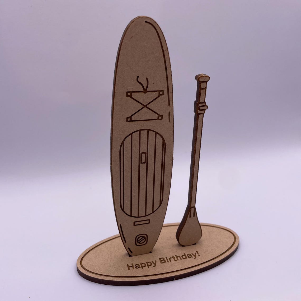 SUP Stand up Paddle Board Personalised 3D Card. DIY Pop up Letterbox ...