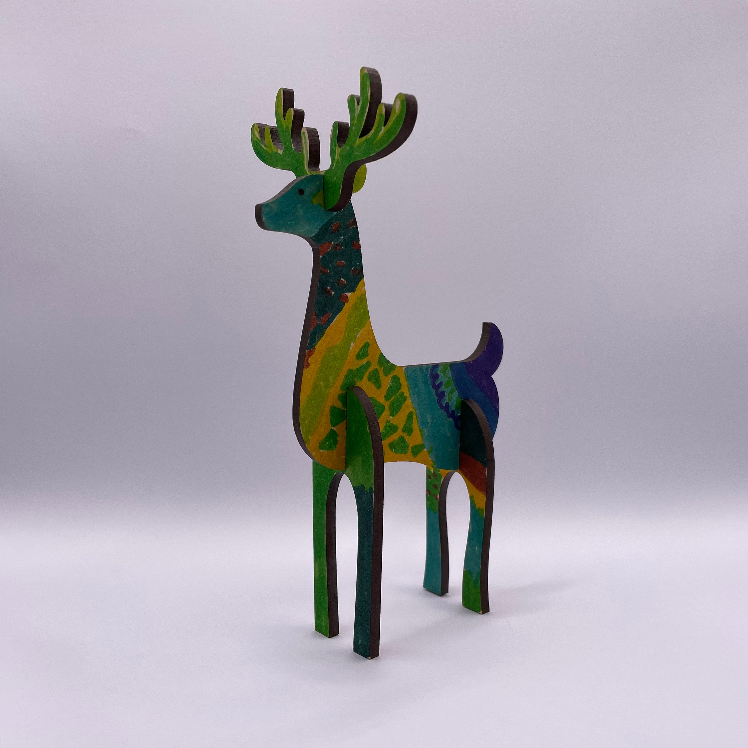 Reindeer Personalised 3D Christmas Card. DIY Pop up Letterbox Gift ...