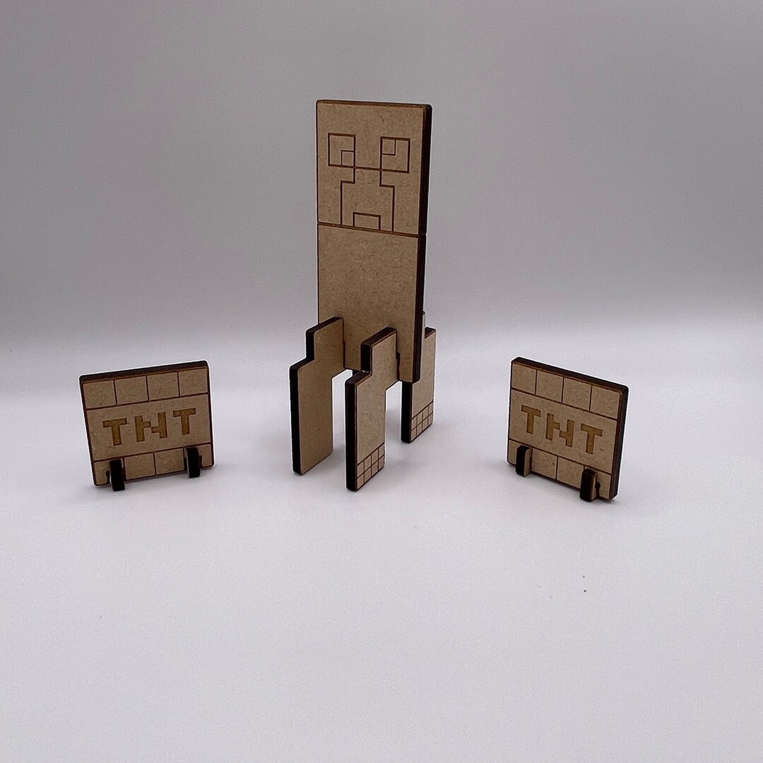 Pixel Creeper Personalised 3D Card. DIY Pop up Letterbox Gift. Indoor ...