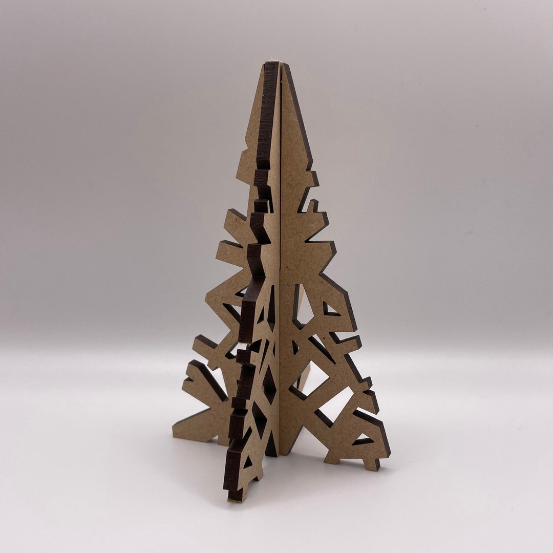 Modern Christmas Tree Personalised 3D Card. DIY Pop up Letterbox Gift ...