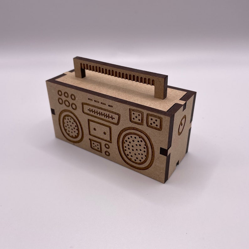 Haring Inspired Dancers Retro Boom Box Ghetto Blaster Personalised 3D ...