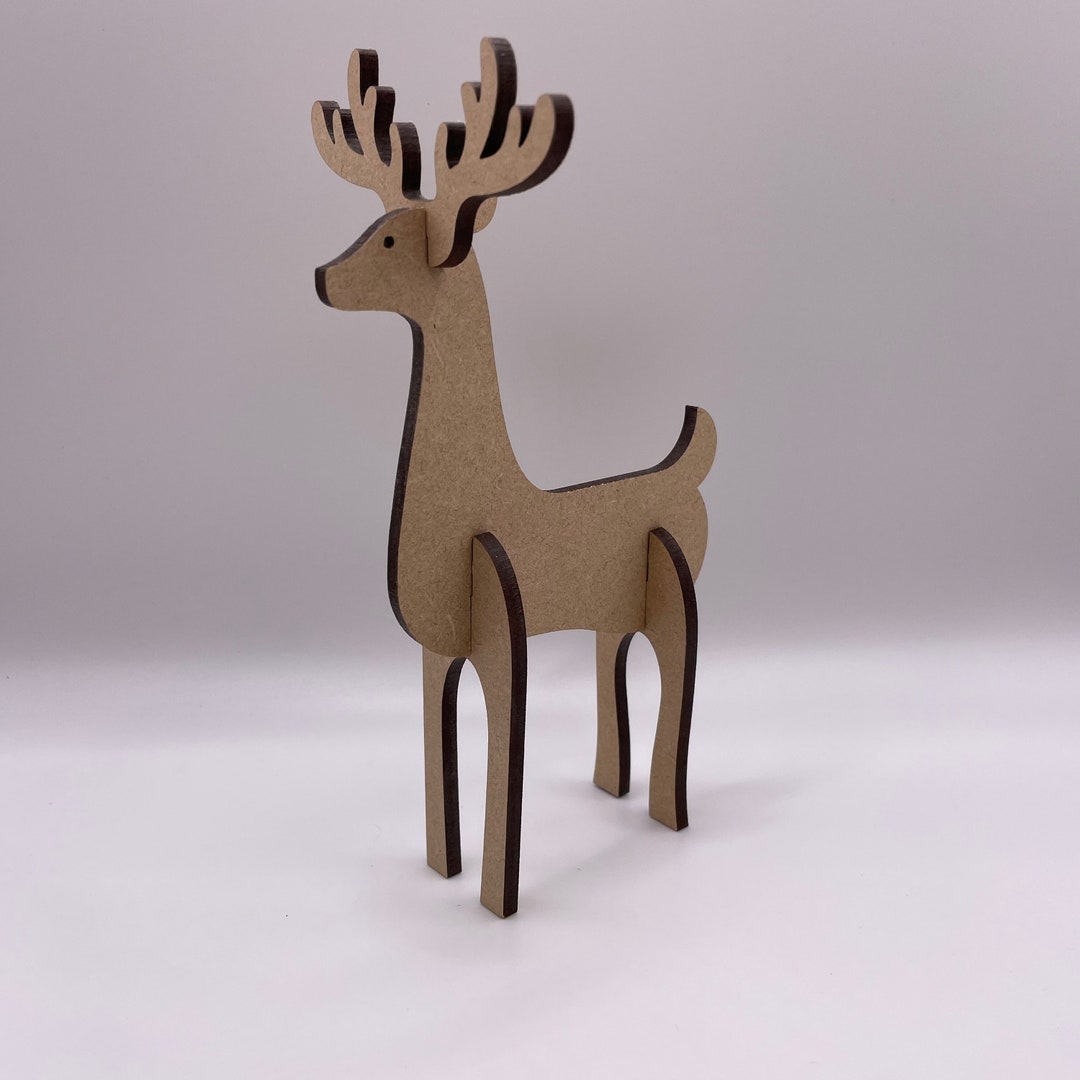 Reindeer Personalised 3D Christmas Card. DIY Pop up Letterbox Gift ...