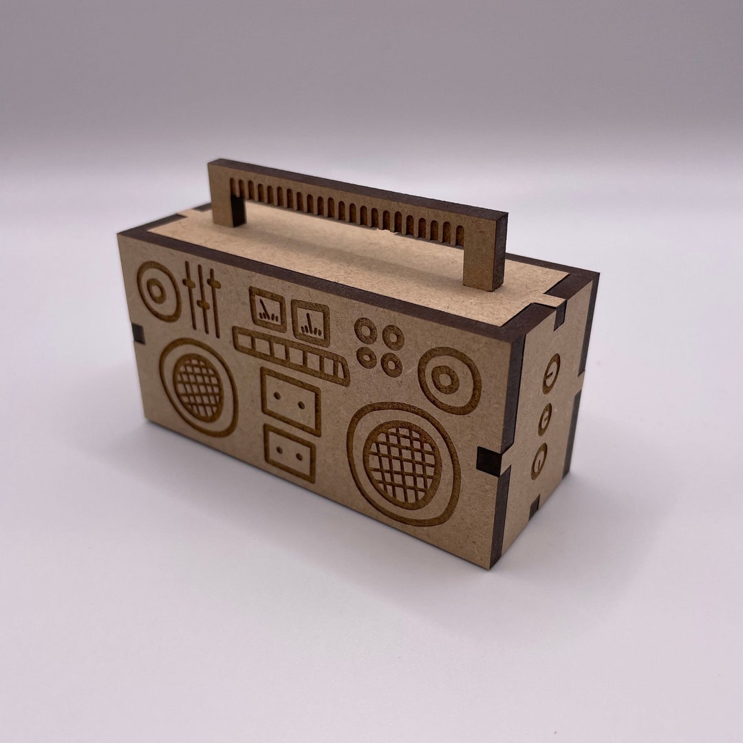 Haring Inspired Crazy Feet Retro Boom Box Ghetto Blaster Personalised ...