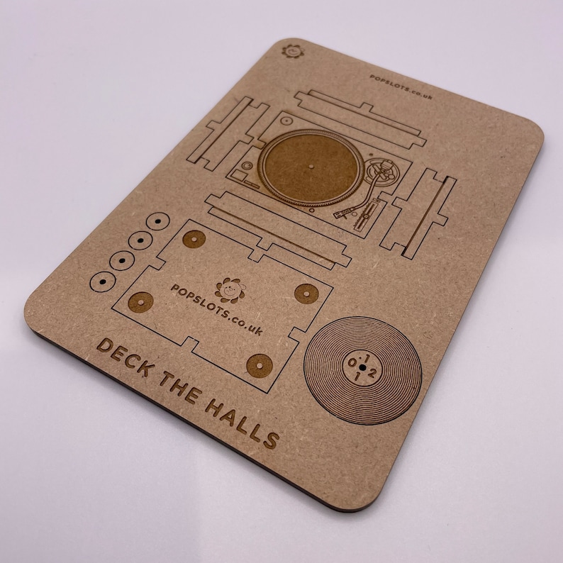 Technics 1210 Turntable Personalised 3D Card. DIY Pop up - Etsy