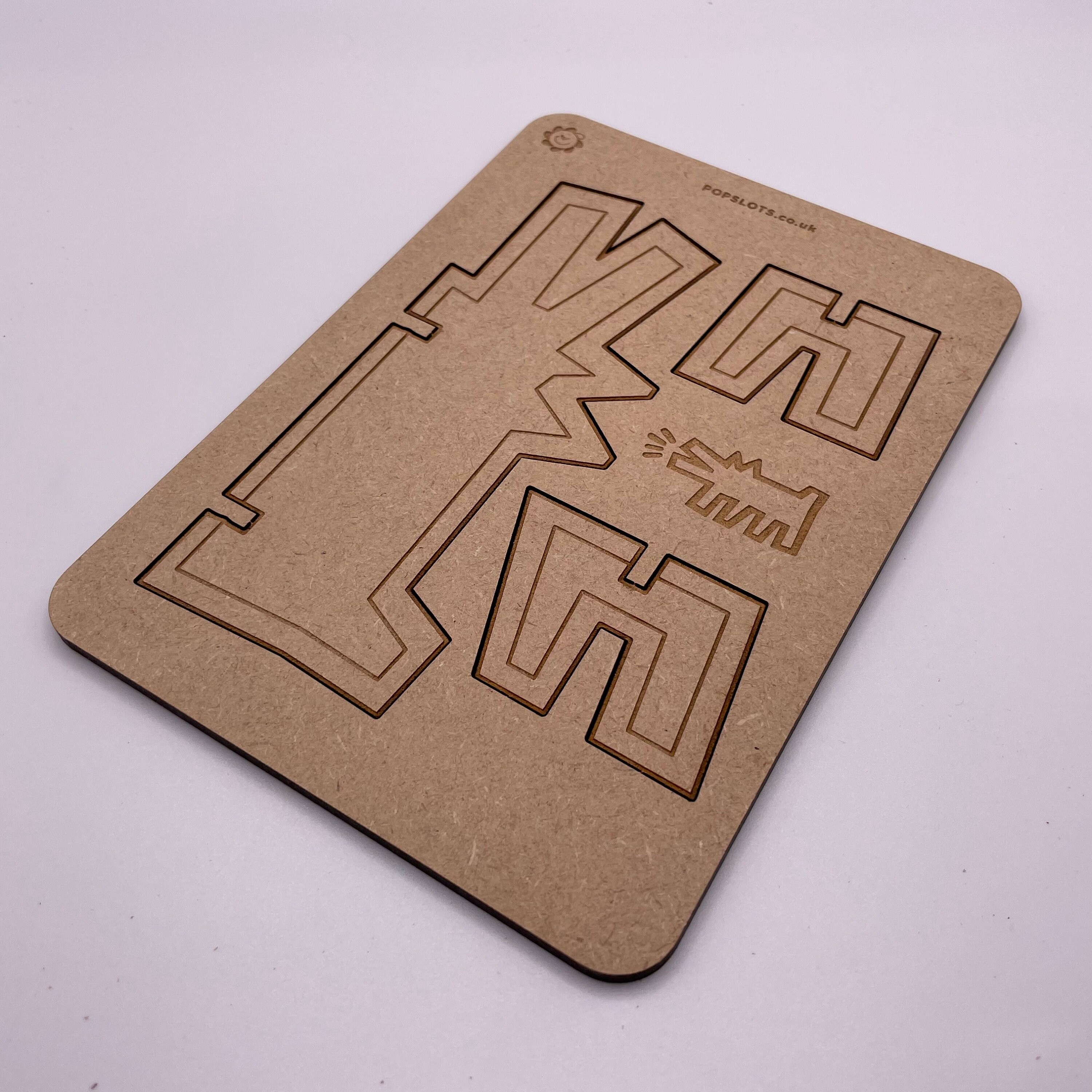 Keith Haring Inspired Dog Standing Personalised 3D Card. DIY - Etsy