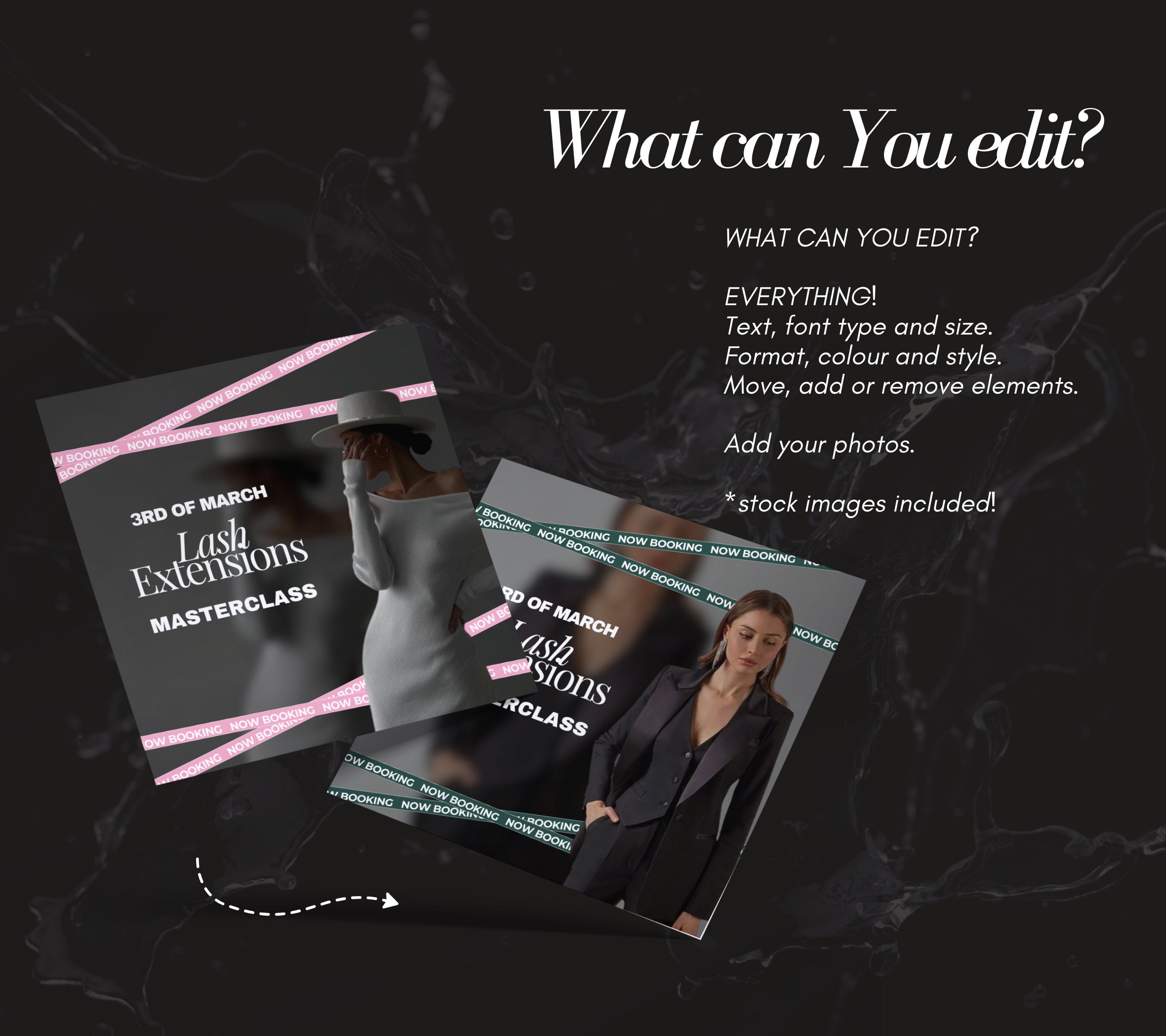 Lash Tech Masterclass Instagram Templates: Lash Tech Artist and Coach ...