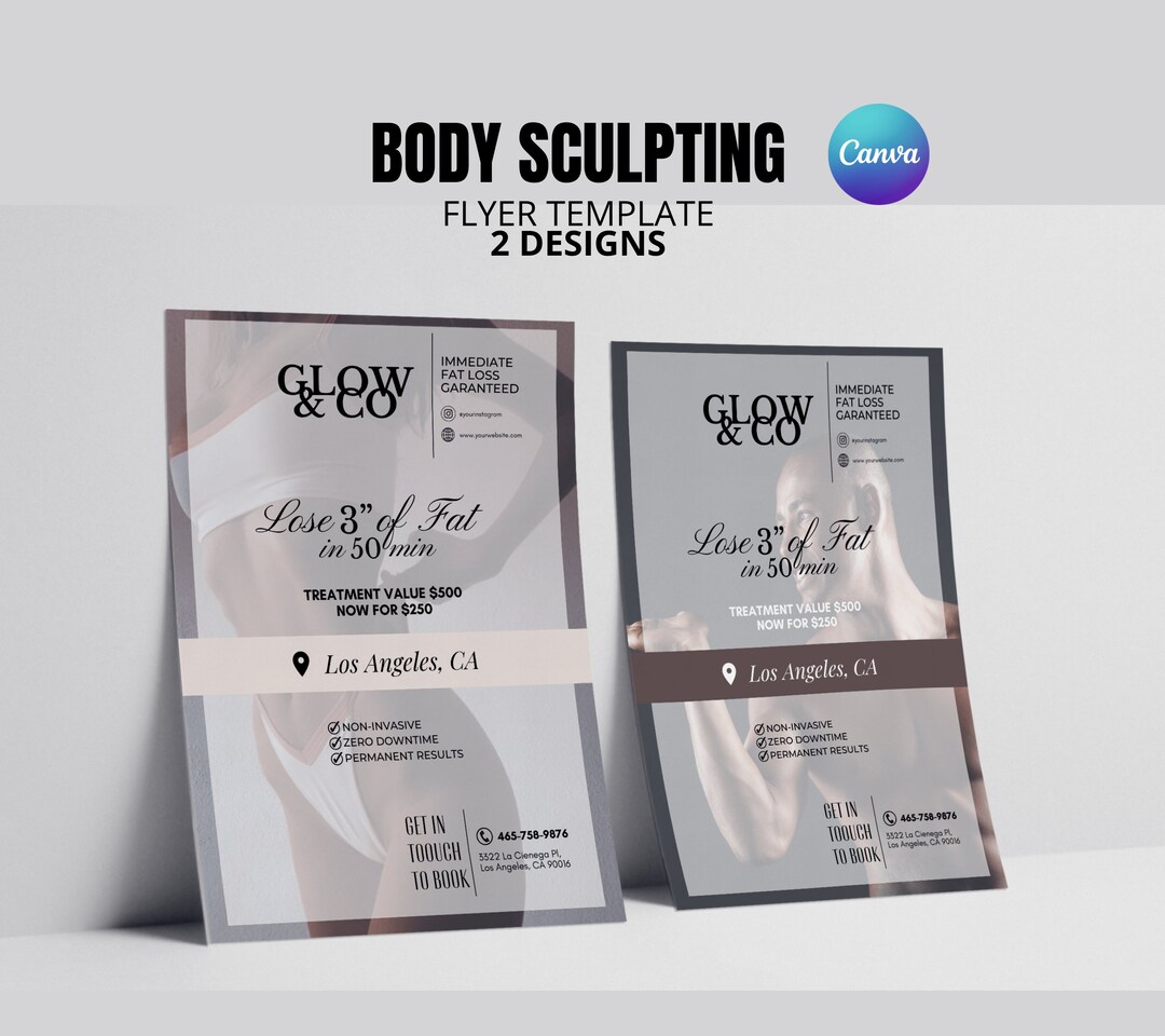 Body Contouring Flyer Template I Body Sculpting Flyer I Editable ...