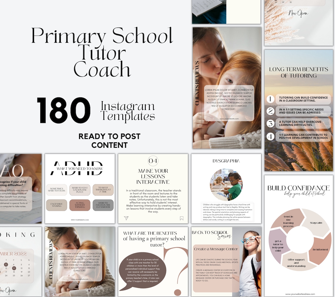 Teacher Instagram Templates Bundle: Editable Posts, Stories, Highlights ...