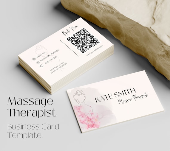 Massage Therapy Business Cards